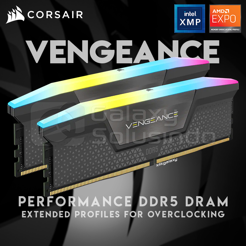Jual Corsair Vengeance RGB 96GB (2 x 48GB) DDR5 6000MHz CL36 ...