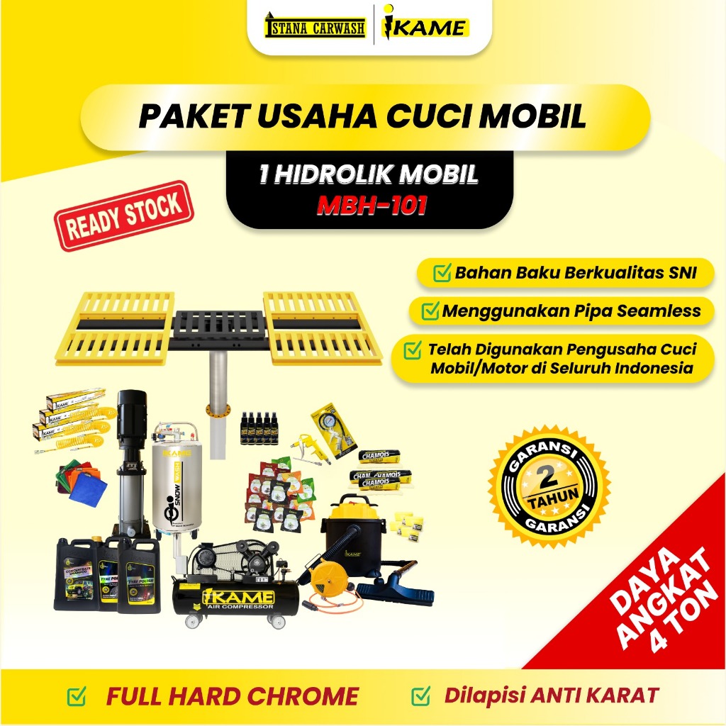 Jual Paket Usaha Hidrolik Cuci Mobil 1 Unit Tipe Hurricane H IKAME MBH-101 - Paket Lengkap Siap ...