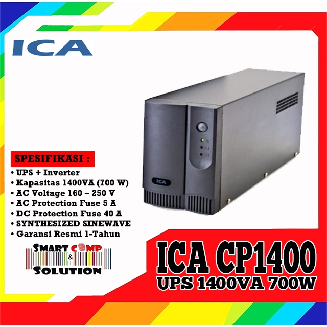 Jual UPS ICA CP1400 / CP-1400 / CP 1400 - 1400VA 700W Garansi Resmi 1 ...