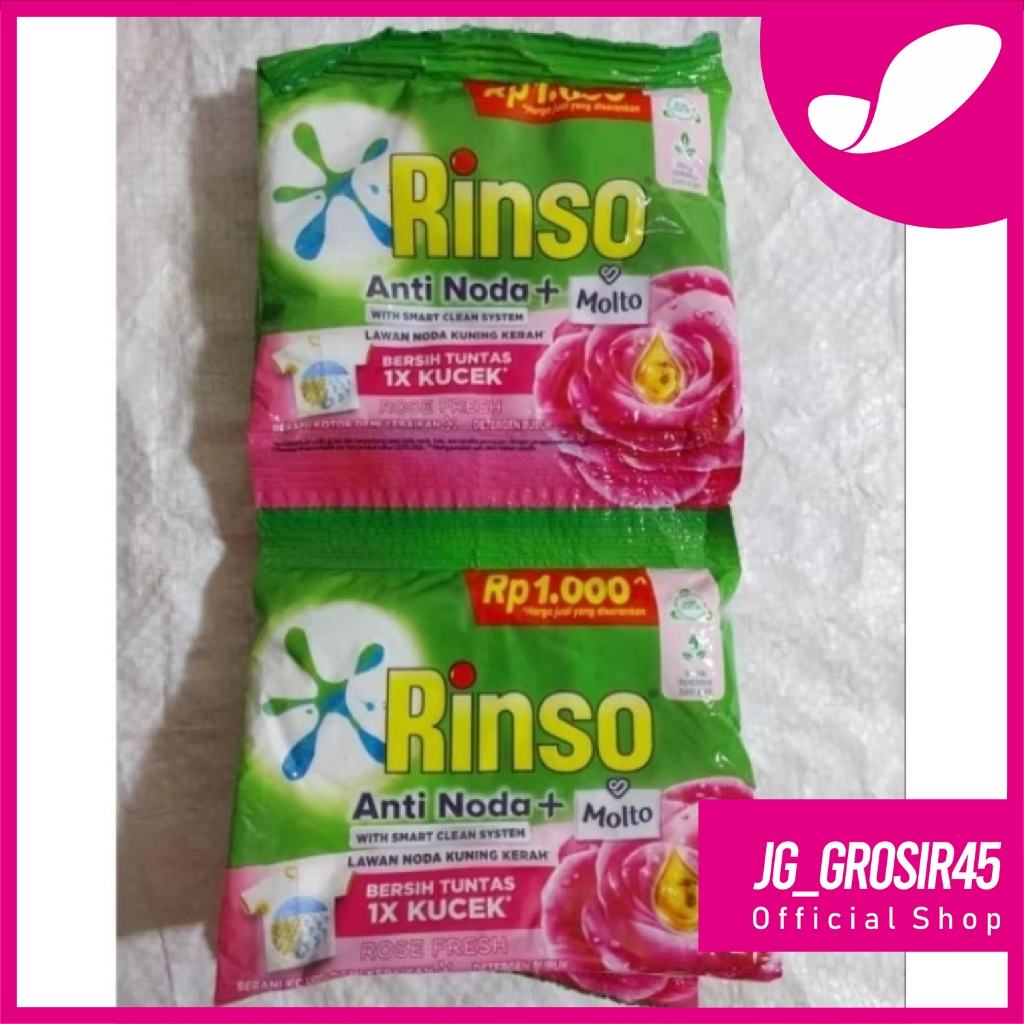 Jual RINSO ANTI NODA POWDER/ BUBUK - 2 RENTENG | Shopee Indonesia