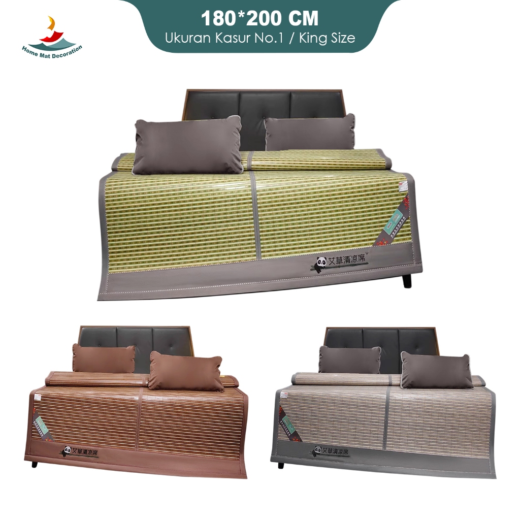 Jual HomeMat Matras Bambu Pelindung Kasur Import Anti Panas Tikar Lipat ...