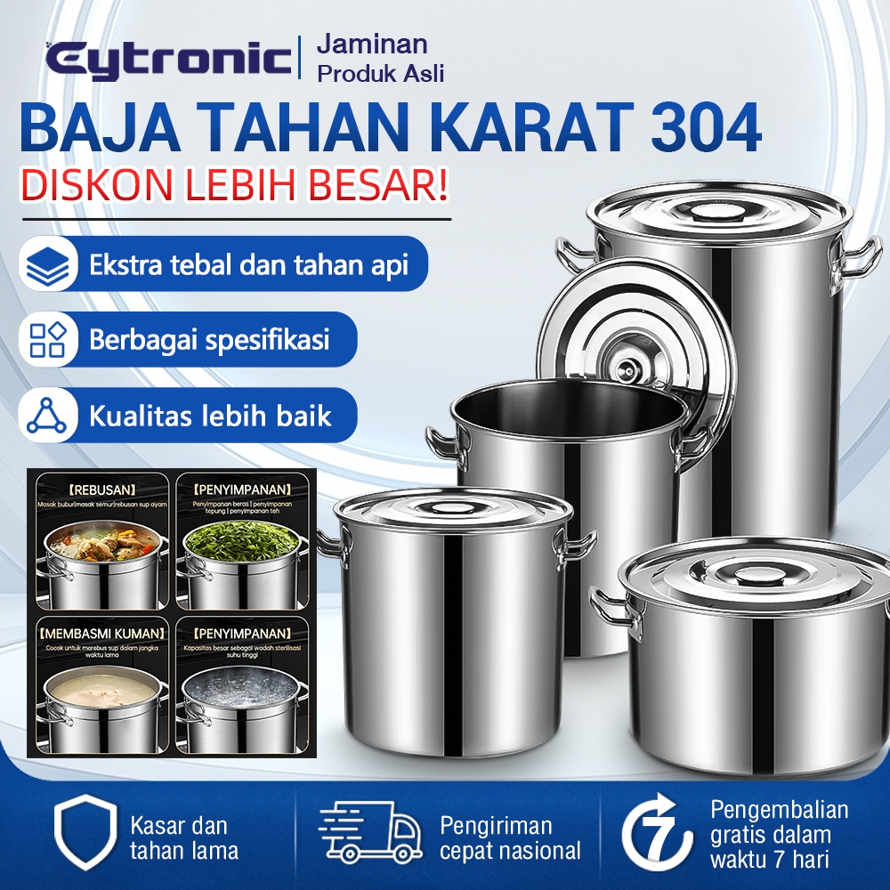 Jual Panci Dandang Stainless Steel Tebal Panci Bakso Stockpot Panci ...