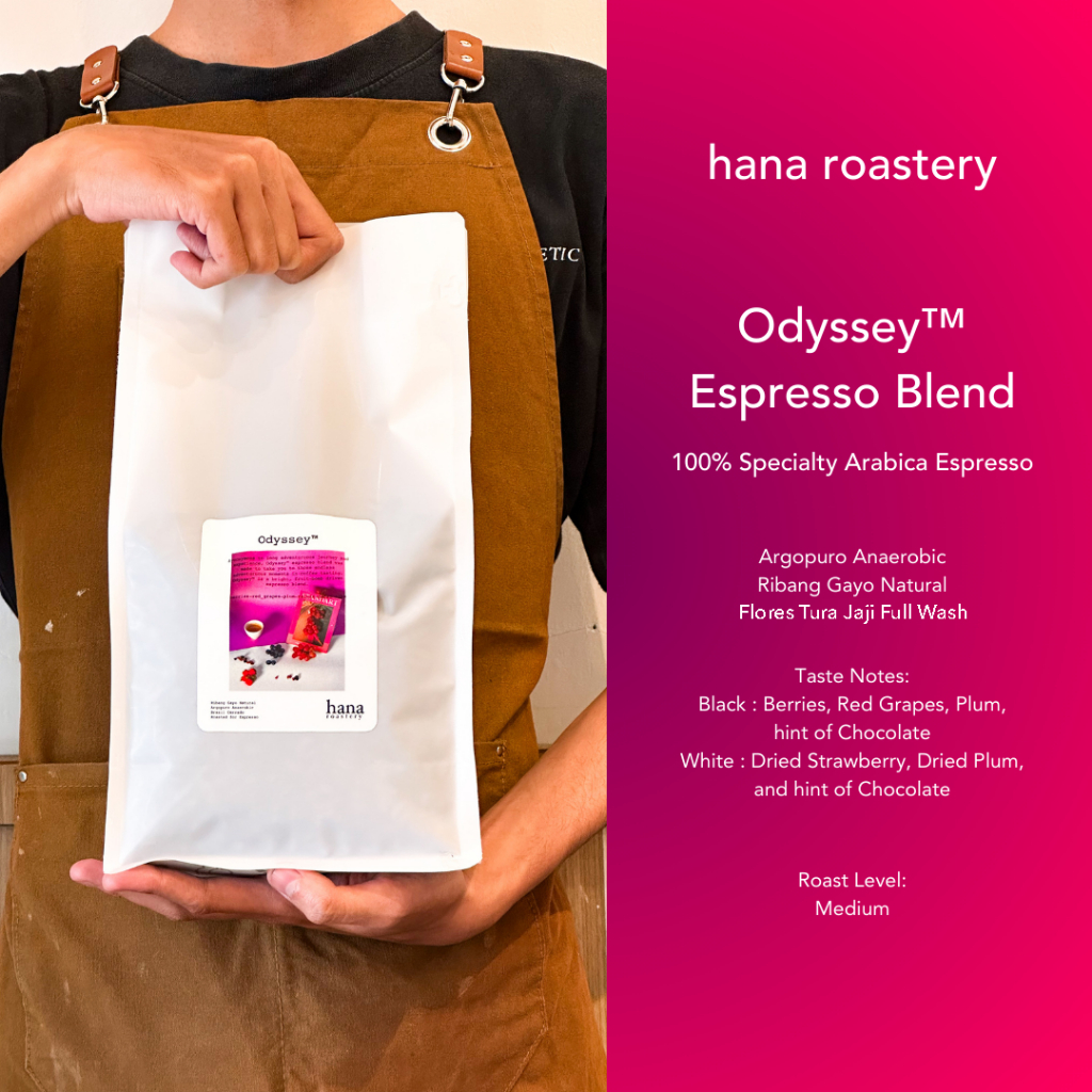 Jual Odyssey™ Espresso Blend - 200 gr - Espresso Roast - Hana Roastery ...