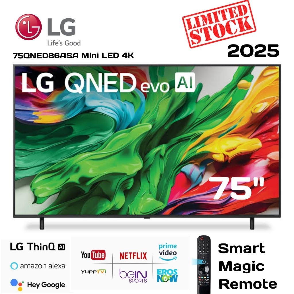 Jual LG QNED EVO AI Smart TV 75 Inch Mini LED 4K 75QNED86ASA ThinQ AI Dolby Vision ATMOS HGIG ...