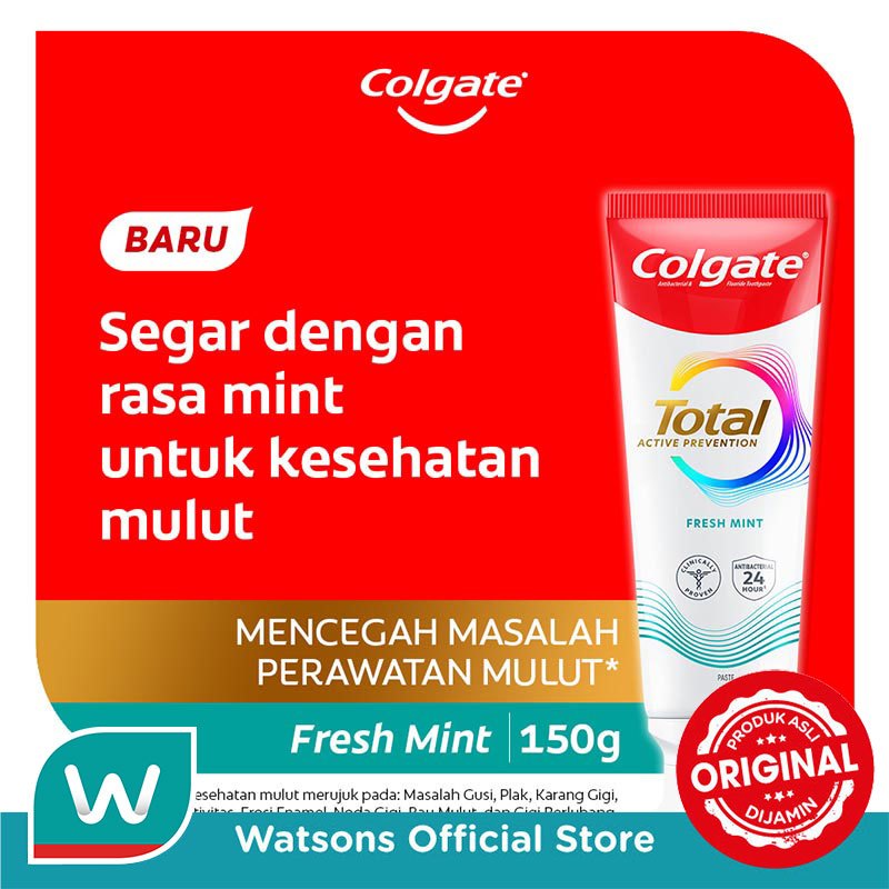 Jual Colgate Total Fresh Mint Toothpaste 150g - Pasta Gigi | Shopee ...