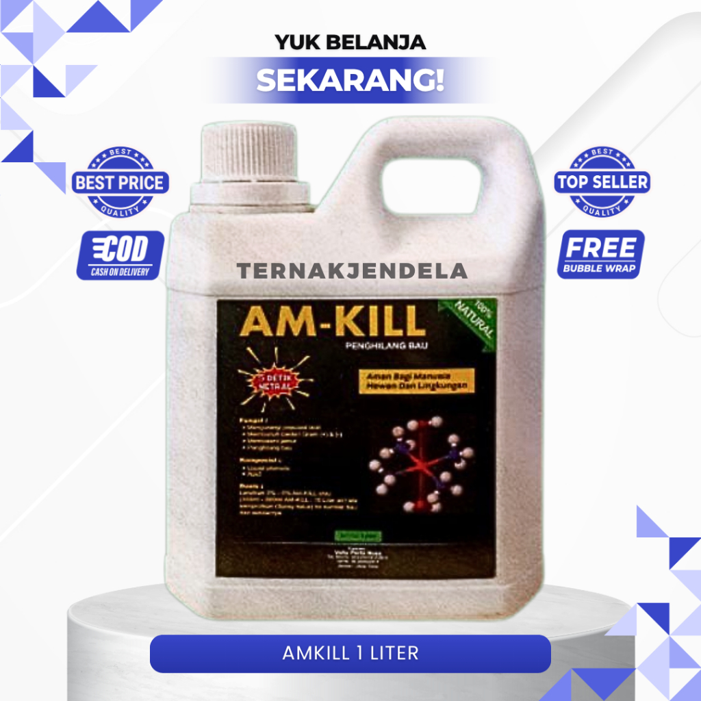 Jual AMKILL 1 LITER AM KILL - Penghilang Bau Amonia Ayam Broiler Petelur Bebek Puyuh | Shopee ...