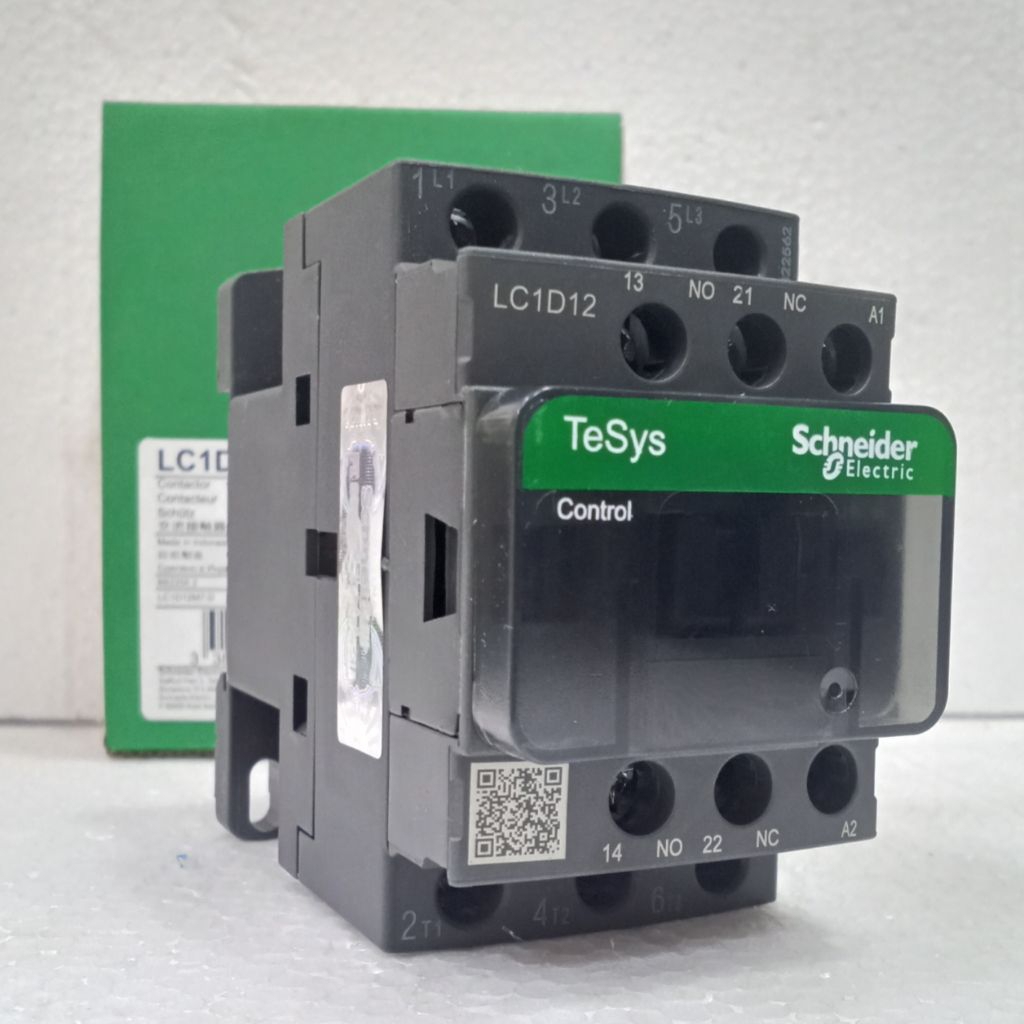 Jual Contactor Kontaktor Schneider Original LC1D12 LC1D12F7 LC1D 12F7 ...