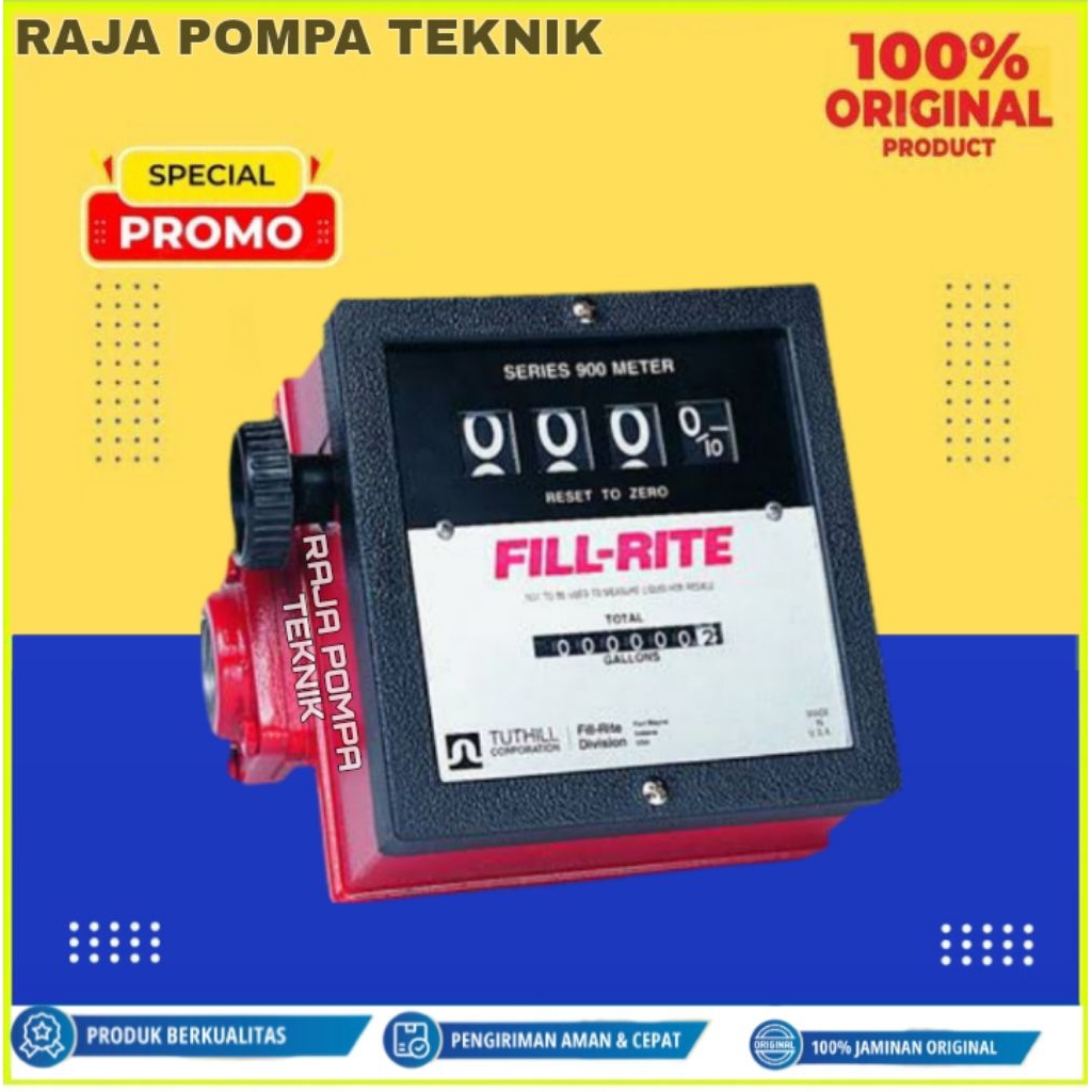 Jual Flow meter FILL Rite 1" 4digit Series 999 Flow Meter Solar 1" | Shopee Indonesia
