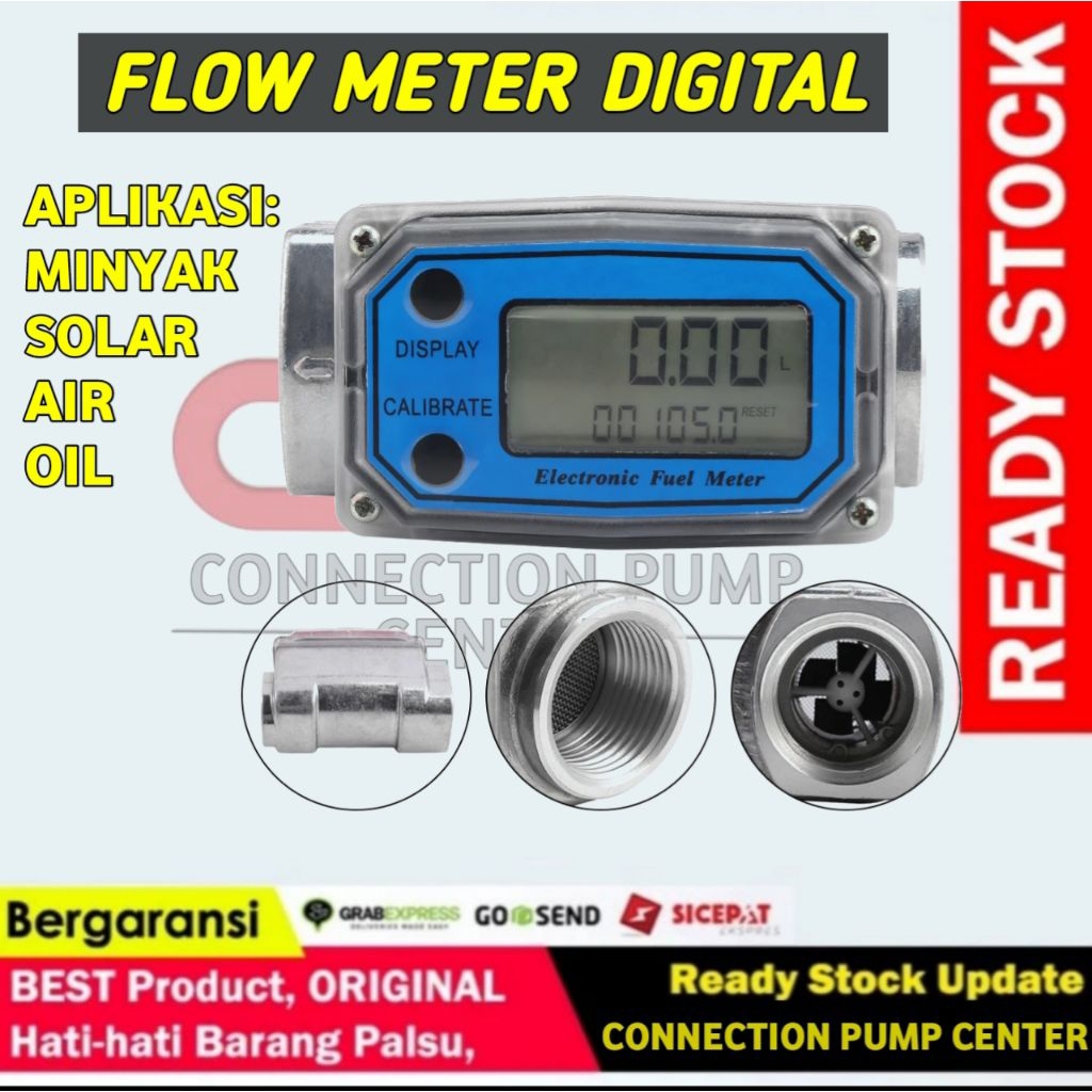 Jual Flow meter Solar 1 inch Digital Flow meter Turbine 1 inch | Shopee ...