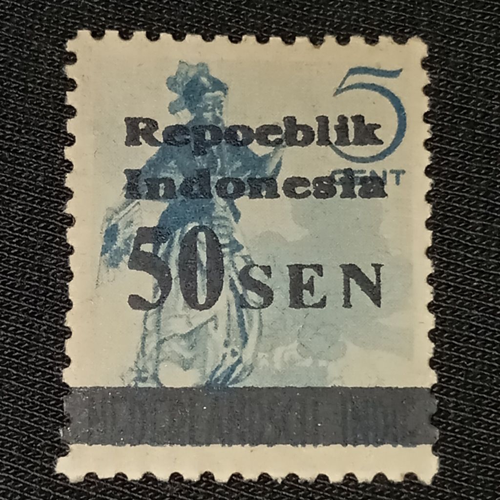 Jual Prangko Cetak Tindih Langka 50 Sen Repoeblik Indonesia | Shopee ...