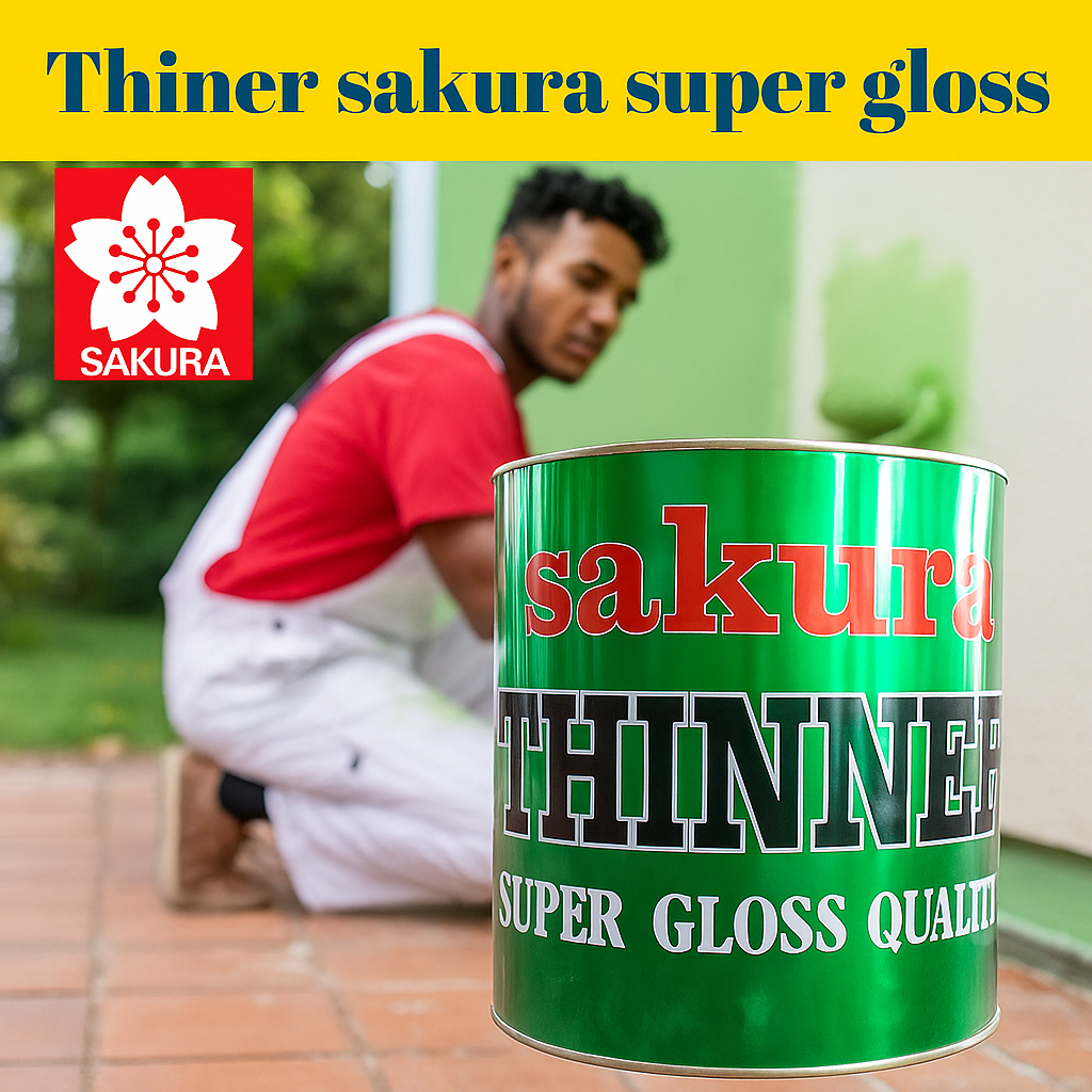 Jual THINER PENGENCER CAT MINYAK CAT SAKURA 1 GALON | Shopee Indonesia