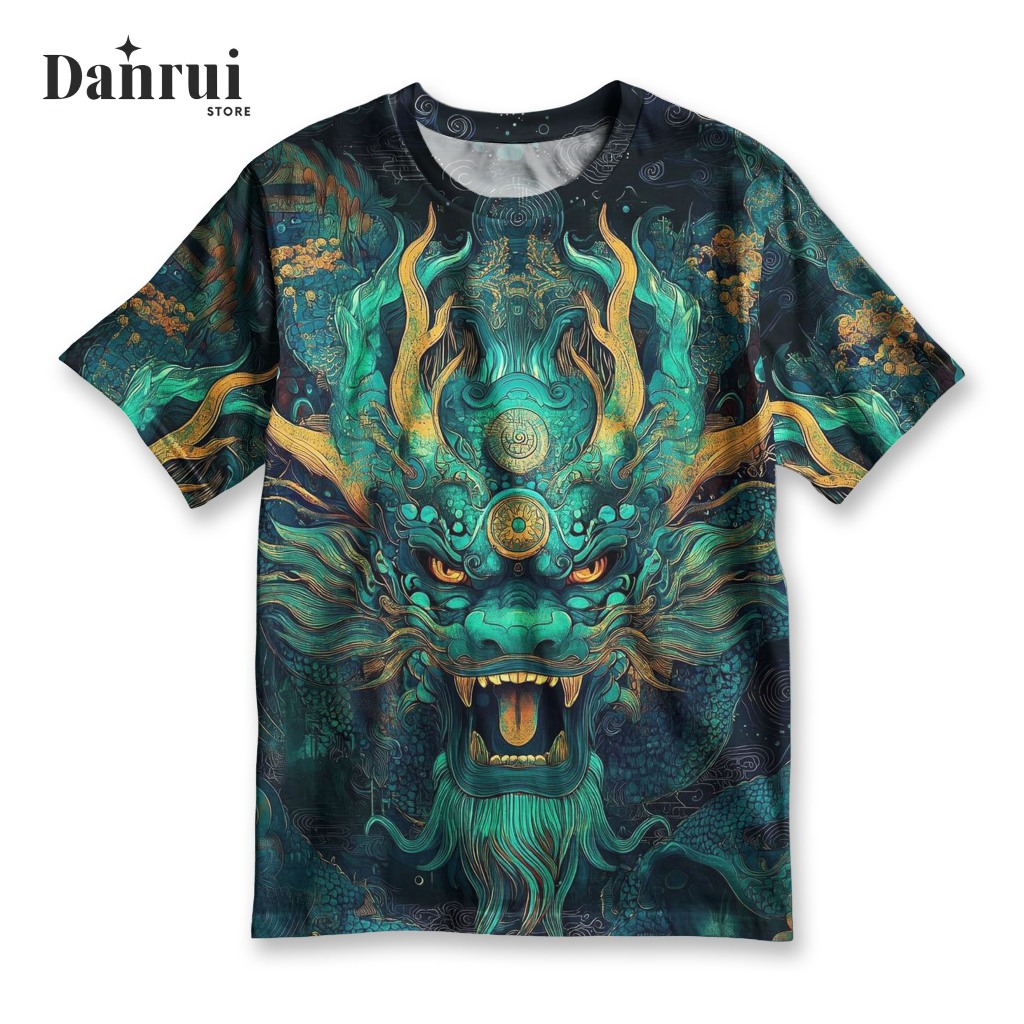 Jual DANRUI Kaos Naga Oriental Artistik – Kaos Unisex Cewek Cowok ...