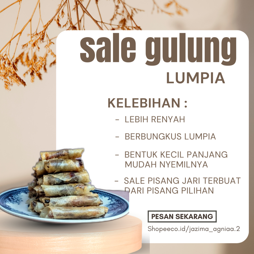 Jual Keripik Sale Pisang Gulung Spesial 500 Gr Cemilan Krispy Sale ...