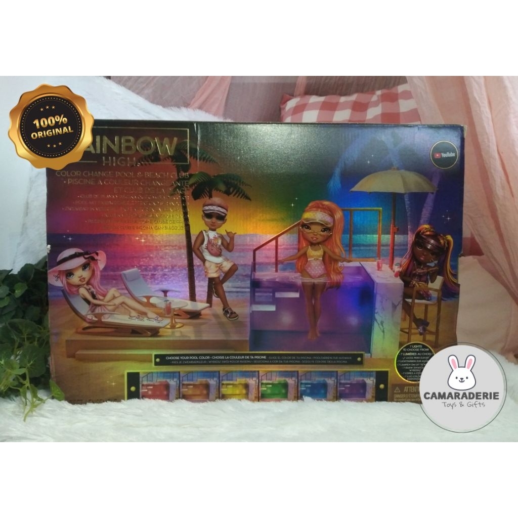 Jual Rainbow High Color Change Pool & Beach Club Playset | Shopee Indonesia