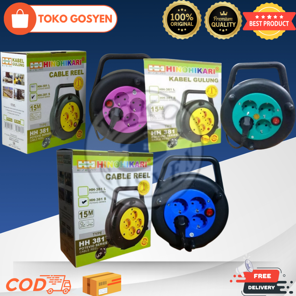 Jual Kabel Gulung / Kabel Roll Merek Hinohikari HH-381 (S series) 15 ...