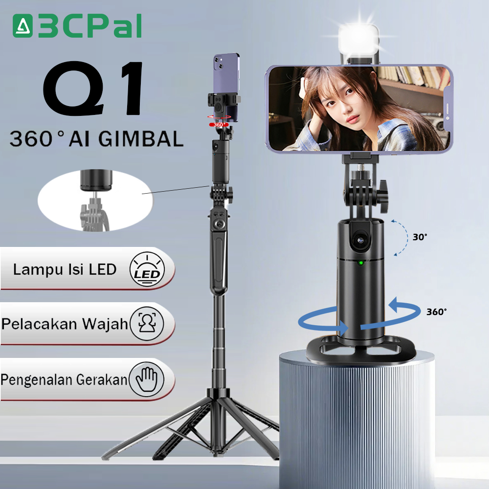 Jual 3CPal Stabilizer Auto Face Tracking Gimbal Handphone Kamera Rotasi ...