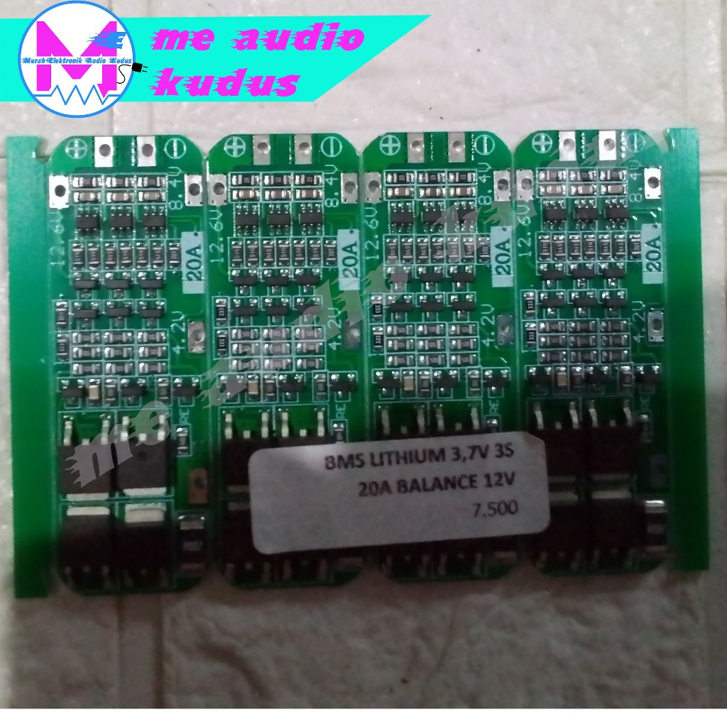 Jual BMS LITHIUM 3,7V 3S 20A BALANCE 12V | Shopee Indonesia