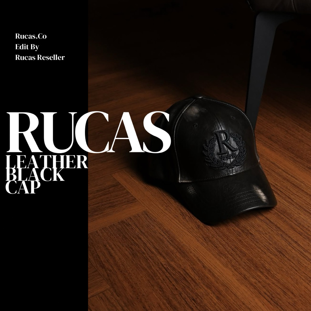 Jual [ORIGINAL] RUCAS CROWN PAINT LEATHER BLACK CAP | Shopee Indonesia