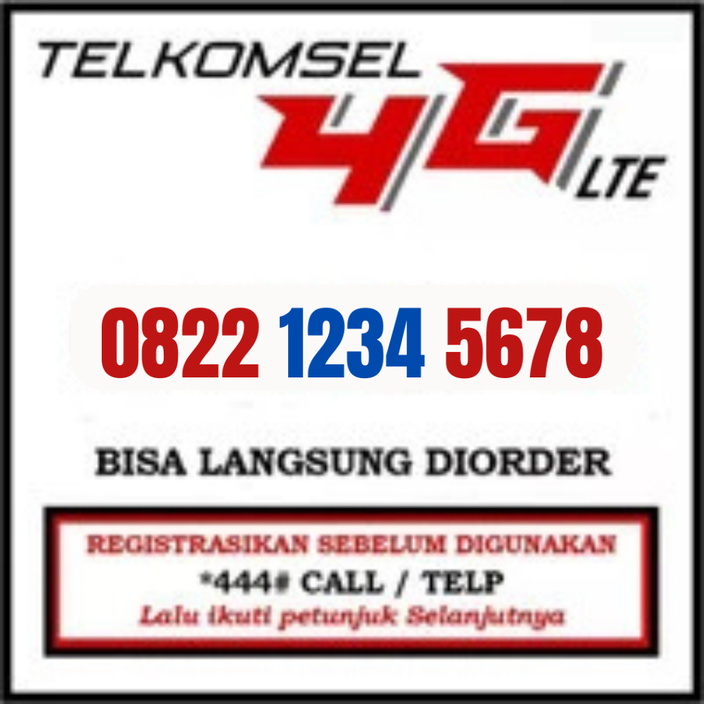 Jual Nomor Cantik Telkomsel Support 5G Baru Segel Gasspoll Bosku dapat digunakan disemua wilyah ...