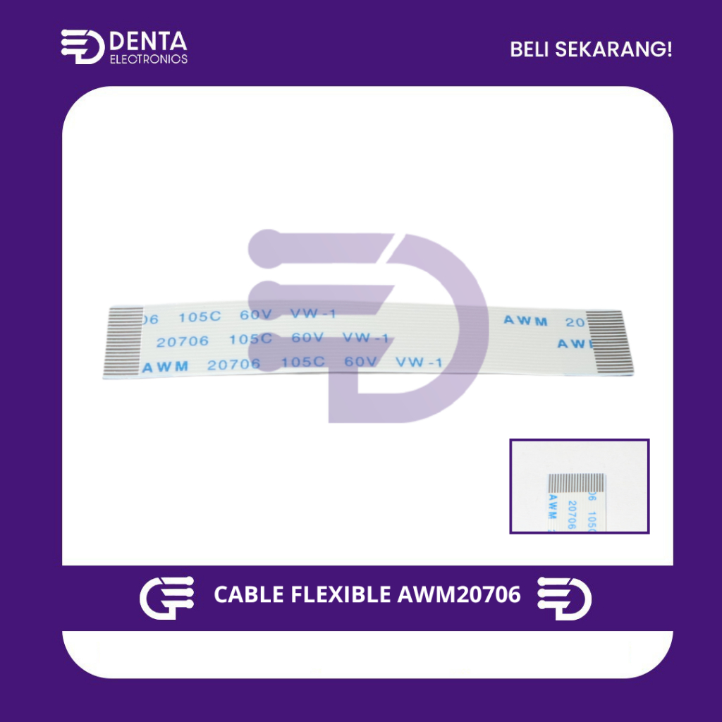 Jual AWM20706 105C 60V VW-1 20PIN (6X1cm) CABLE FLEXIBLE - SEARAH ...