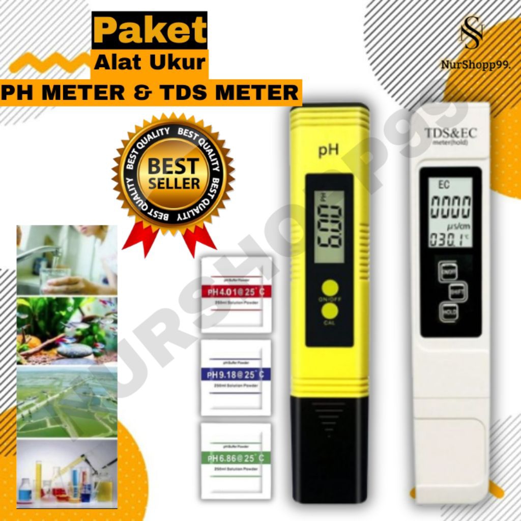 Jual Paket Alat Ukur PH METER & TDS METER Tester Digital Hidroponik ...