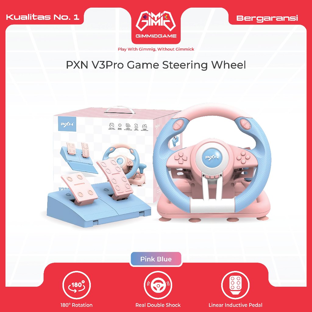 Jual PXN V3 Pro Steering Wheel Racing Stir Setir P3 P4 PC Laptop ...