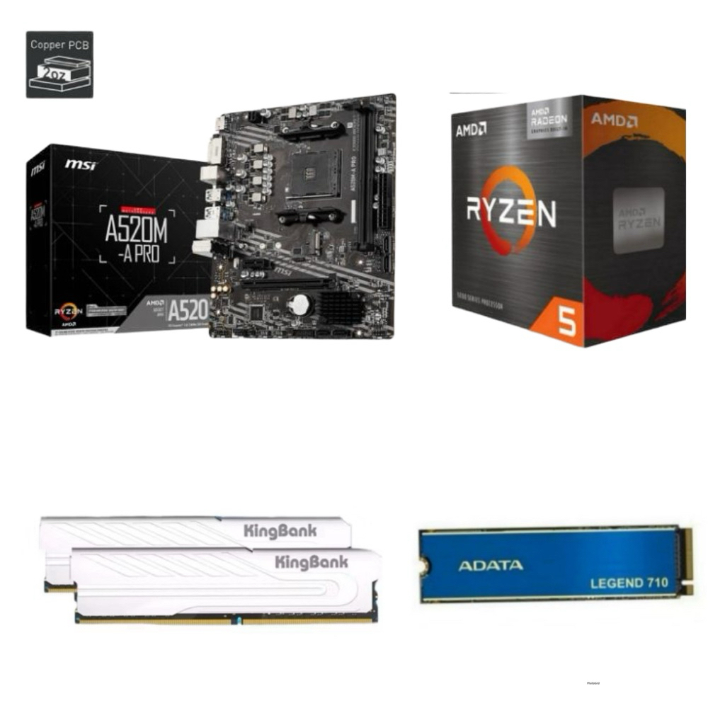 Jual Paket Rakitan PC Processor Gaming Amd Ryzen 5 5600G Box DDR4 NVME ...