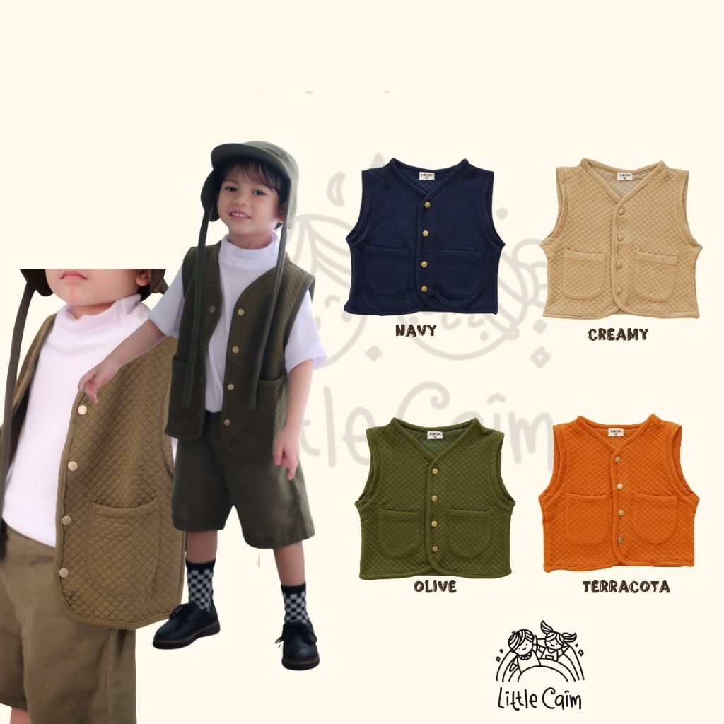 Jual LITTLE CAIM - yuga vest rompi anak unisex rompi anak perempuan ...