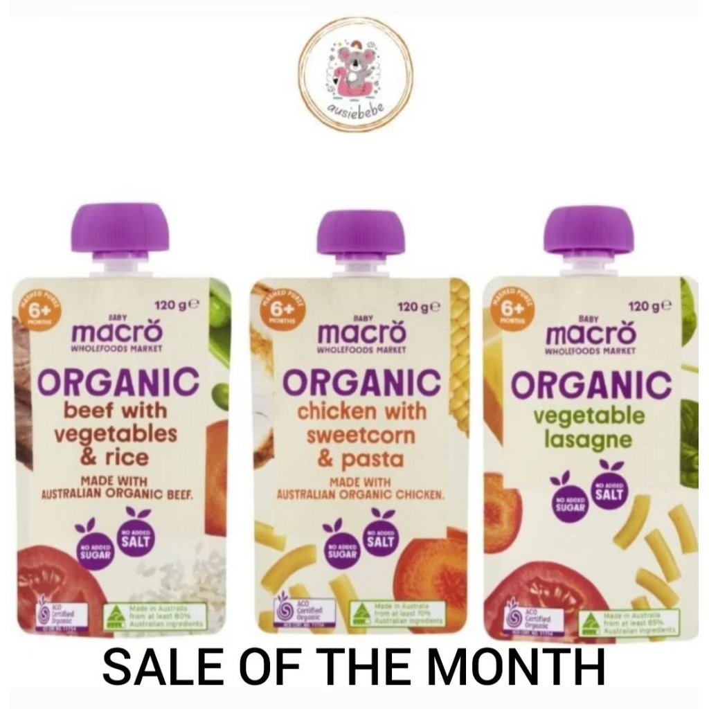 Jual Macro Organic Baby Food for 6+ month 120g | Shopee Indonesia
