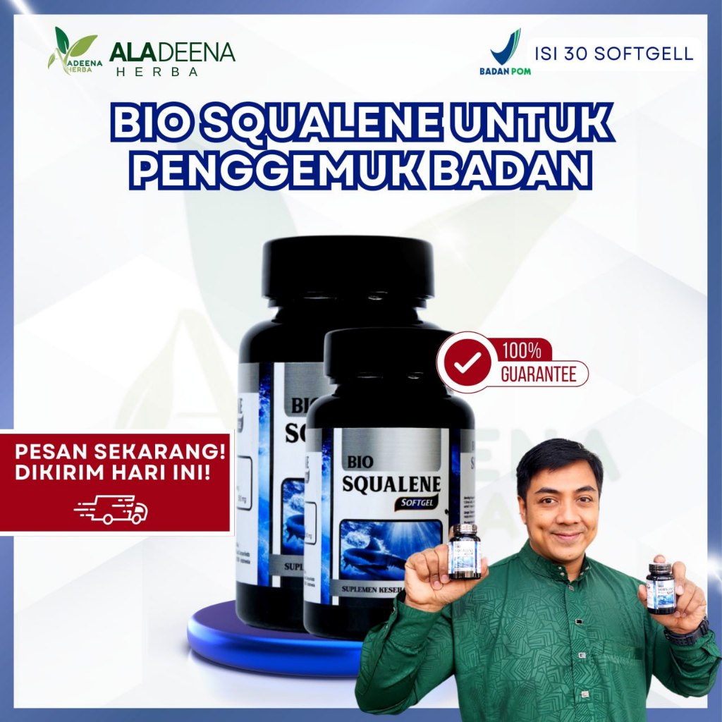 Jual BIO SQUALENE Softgel Ekstrak Minyak Hati Ikan Hiu Vitamin Untuk ...