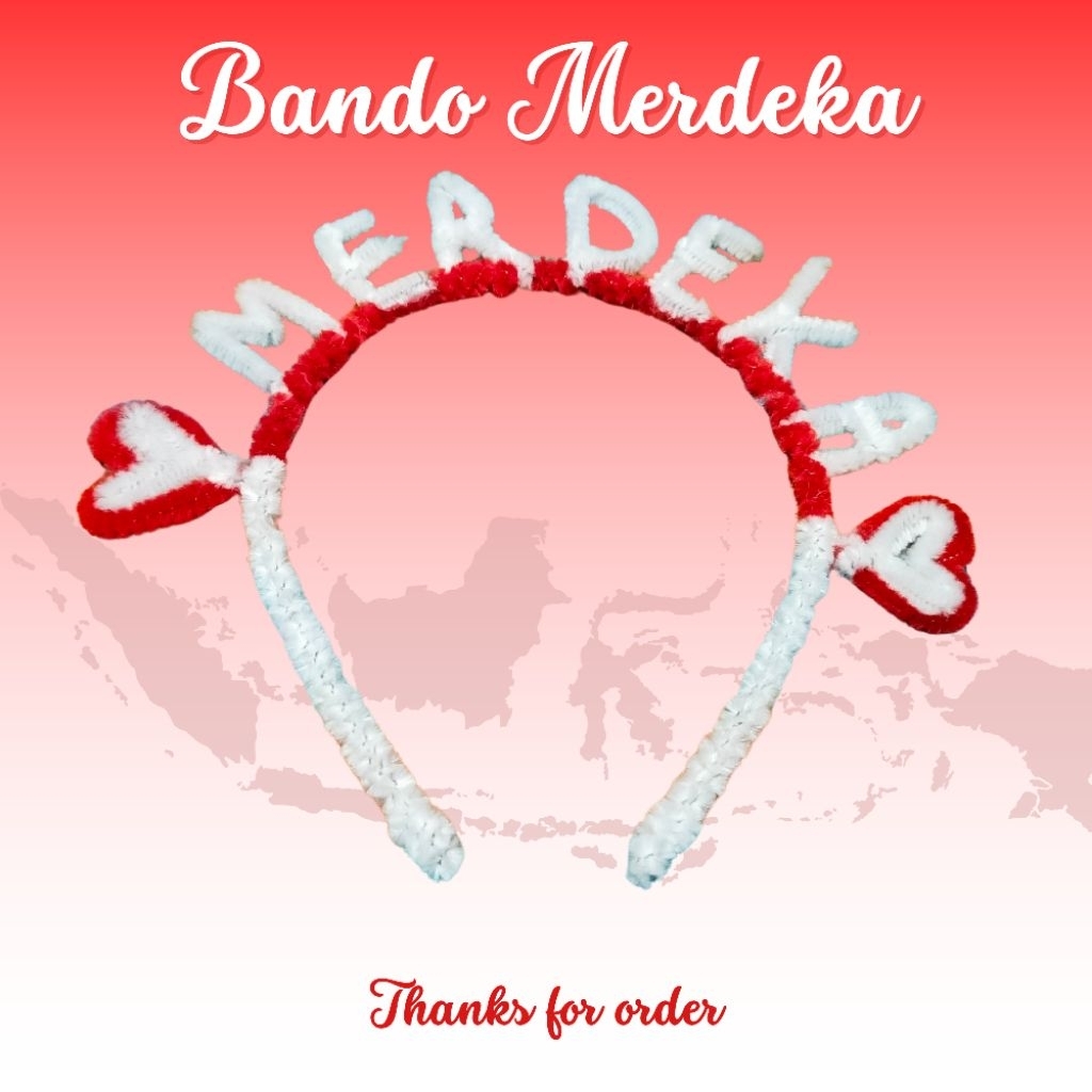 Jual Bando Karnaval Merah Putih Kawat Bulu (BUY 10 FREE 1) | Shopee ...