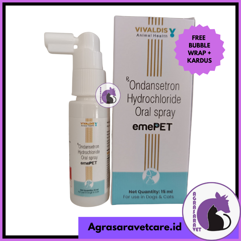 Jual Emepet oral Spray 15 Ml (Ondansentron 2%) VIVALDIS- Obat ...
