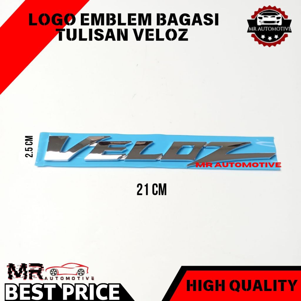 Jual Logo Emblem Tulisan Veloz 2016-2019 ORIGINAL | Shopee Indonesia