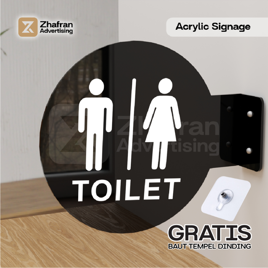 Jual Sign Board Toilet - Pop Up Signage Akrilik Toilet Pria Wanita ...