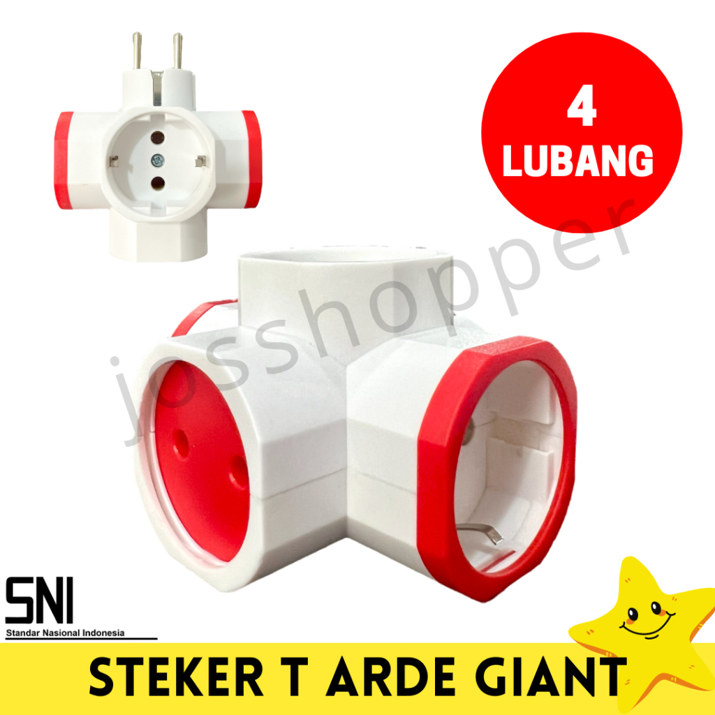 Jual Steker T Arde Stop Kontak Saklar Colokan Listrik 3 Lubang 4 Lubang ...