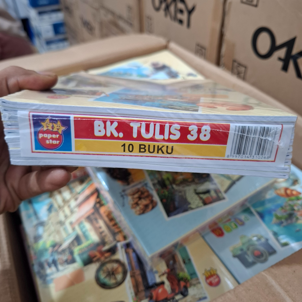 Jual BUKU TULIS PAPER STAR 38 LEMBAR TEBAL DAN PREMIUM 1 PAK ISI 10 ...