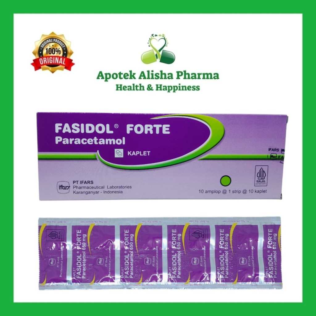 Jual Fasidol Forte Box isi 100 Strip isi 10 Tablet Obat Panas Demam ...