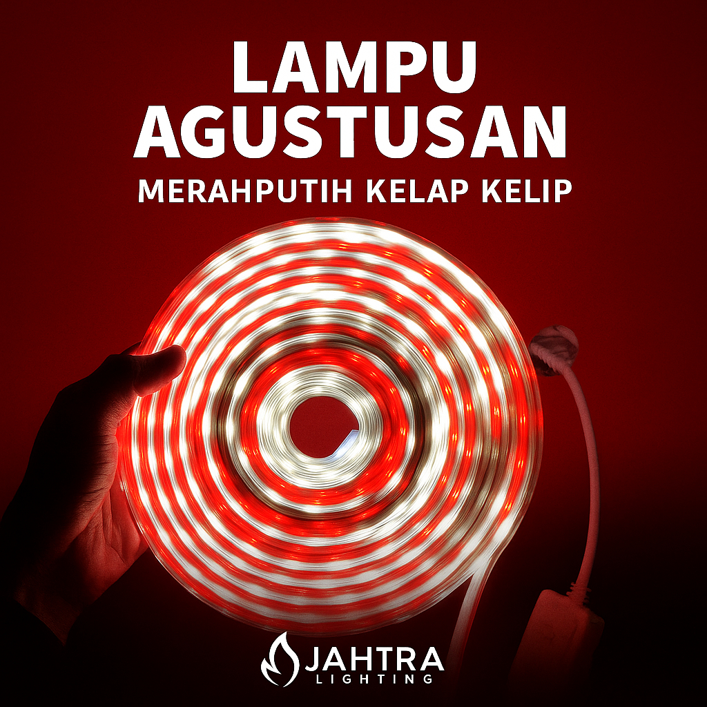 Jual Lampu Led Merah Putih Agustusan Kelap Kelip 10 Meter Dekorasi Hias ...