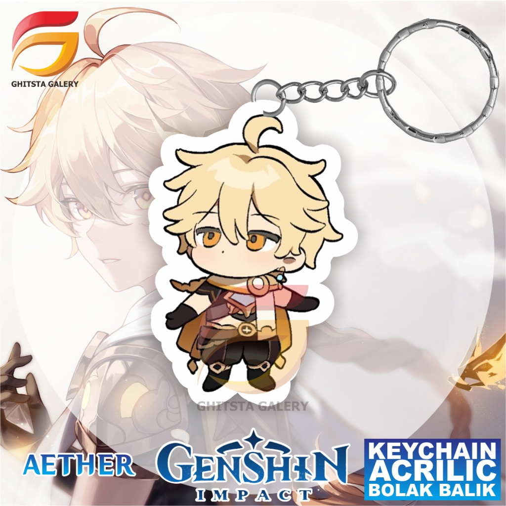 Jual Gantungan Kunci Aether Genshin Impact - Gantungan Kunci Genshin ...