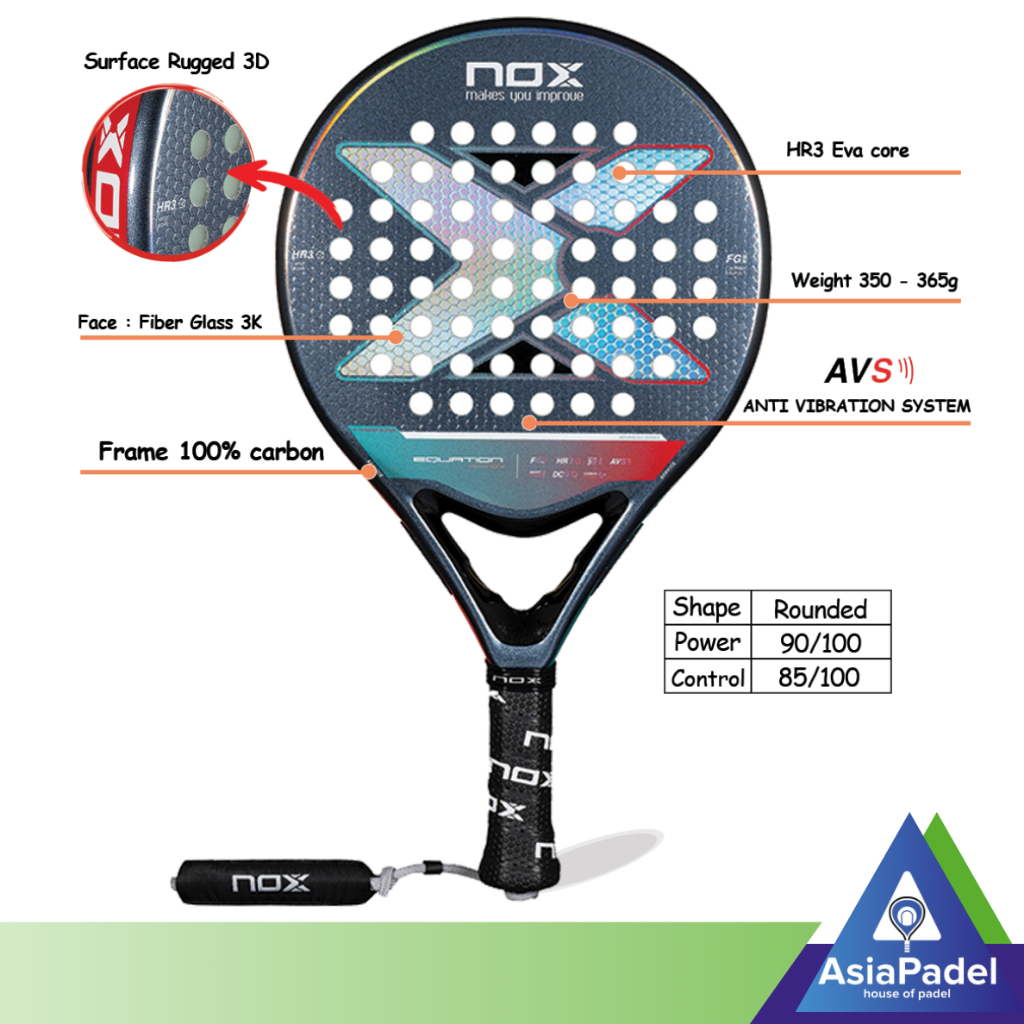 Jual Racket Padel Nox Equation Light Advance | Raket Padel Equation ...