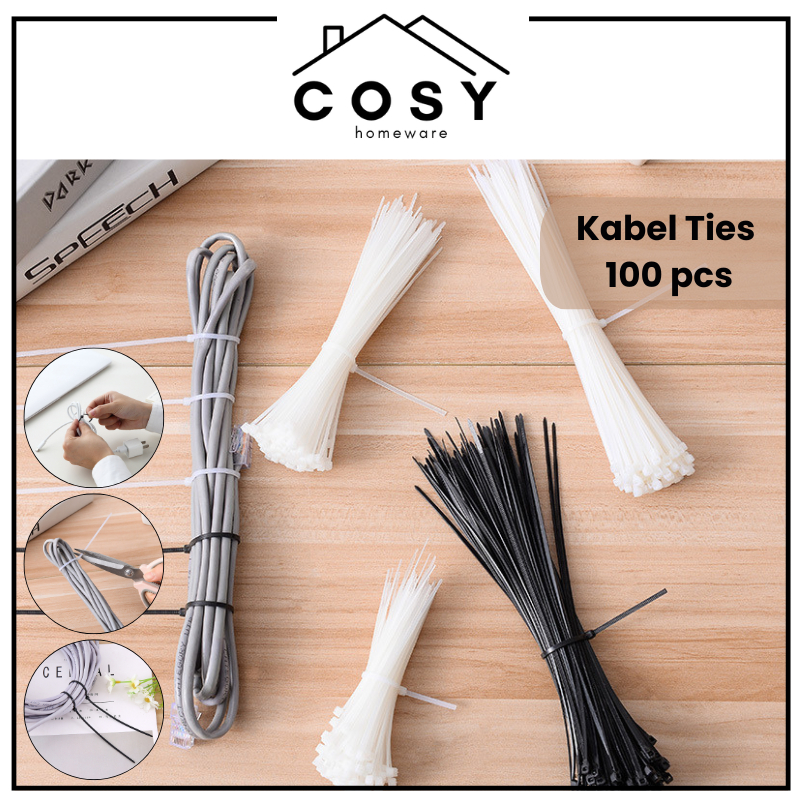 Jual COSY Kabel Ties 100 pcs Kabel Tis Cable Ties Tali Ties Pengikat ...