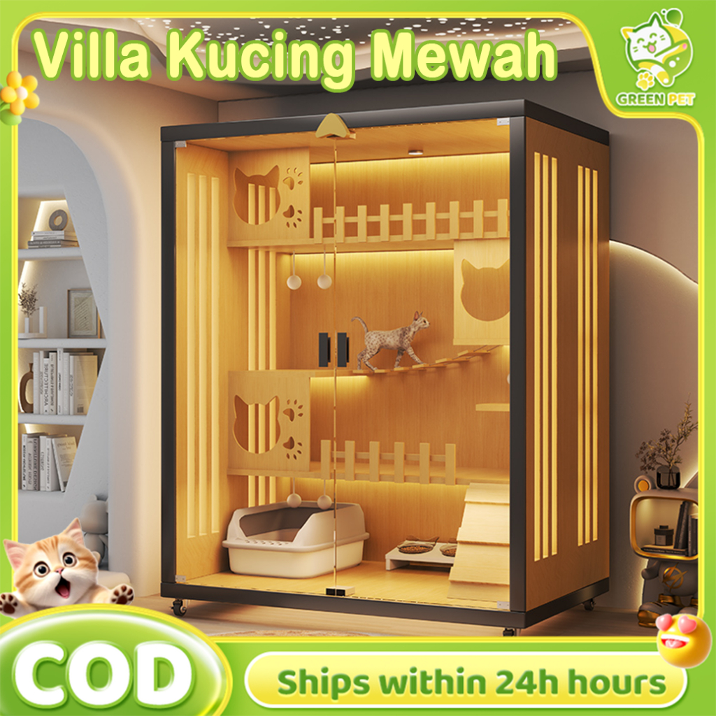 Jual Villa Kandang Kucing Cat Tower Premium Cat Condo Large Rumah ...