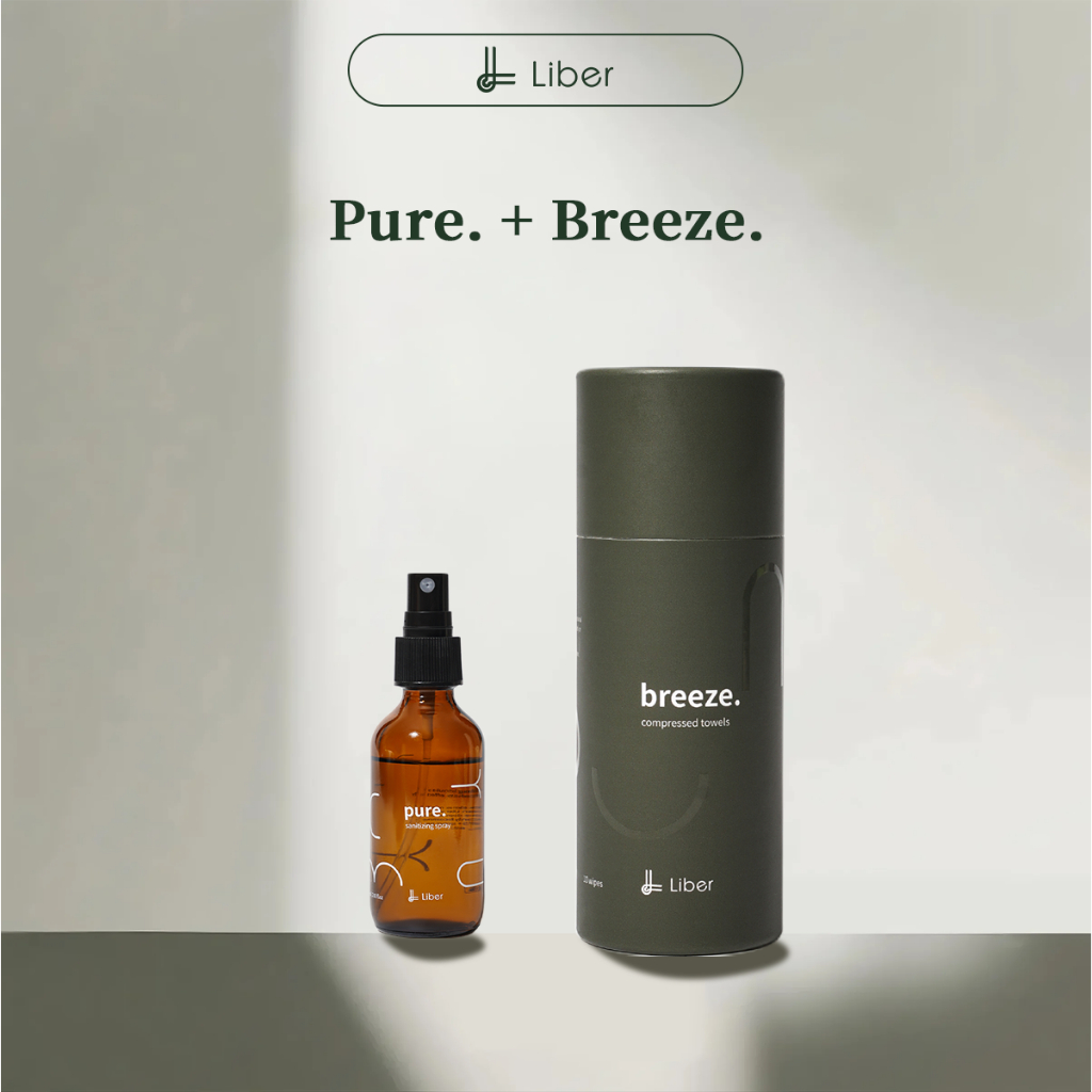 Jual Liber Pure & Breeze - Paket Travel Antiseptik Hand Sanitizer dan Handuk Portable | Shopee ...