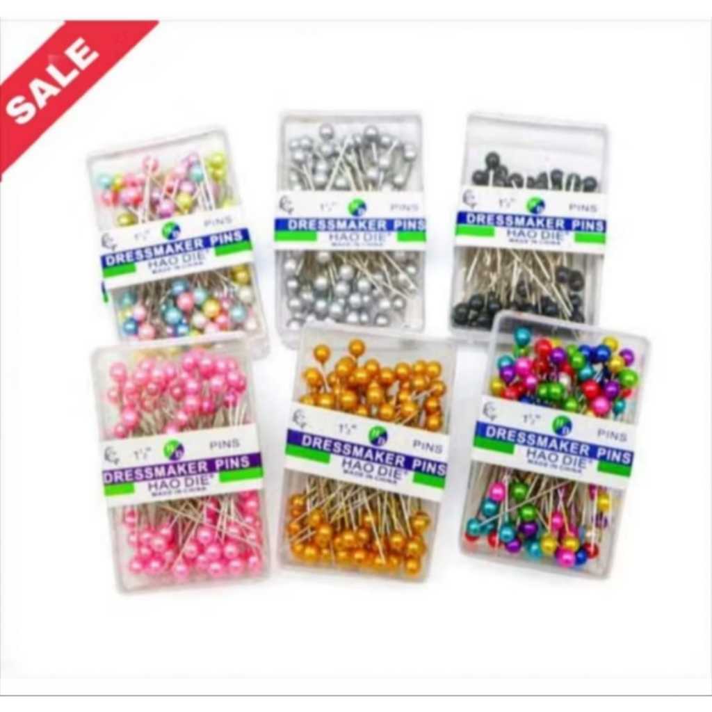Jual Jarum Pentul Hijab Anti Karat Stainless Pin Sekotak Isi 50 Pcs ...