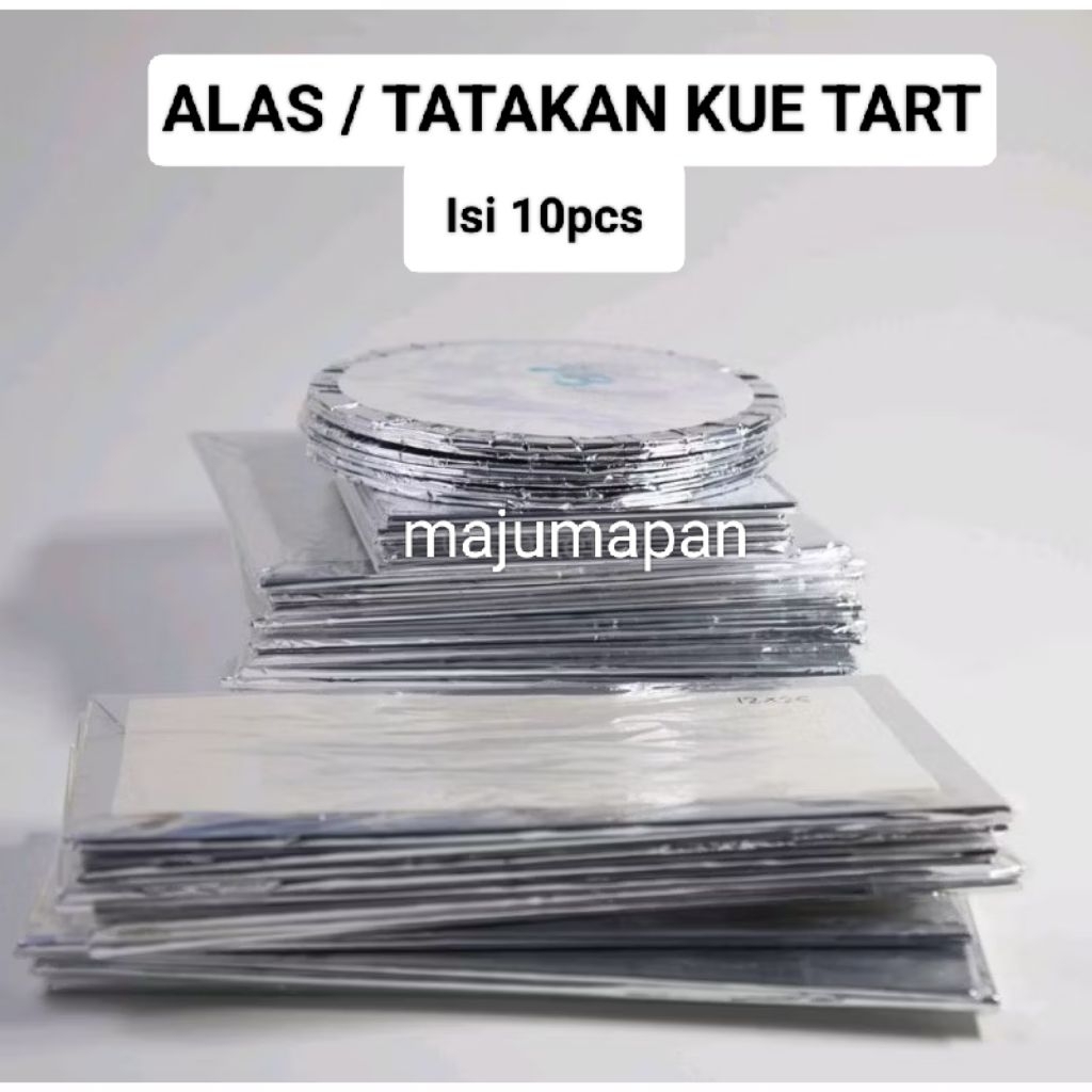 Jual (10pcs) ALAS KUE TART / TATAKAN KUE TART / TATAKAN ALAS KUE ULANG ...