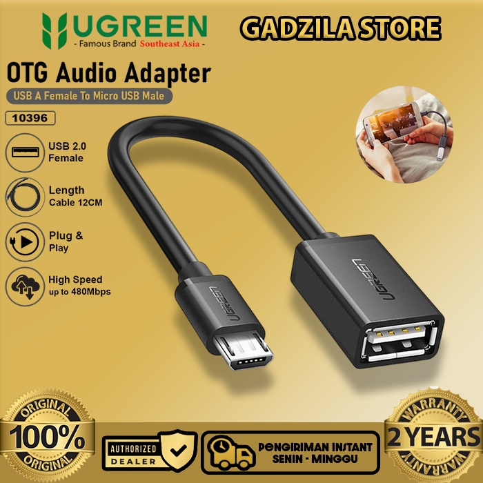 Jual UGREEN Kabel Adapter OTG Micro USB Male to USB 2.0 Female / Kabel ...