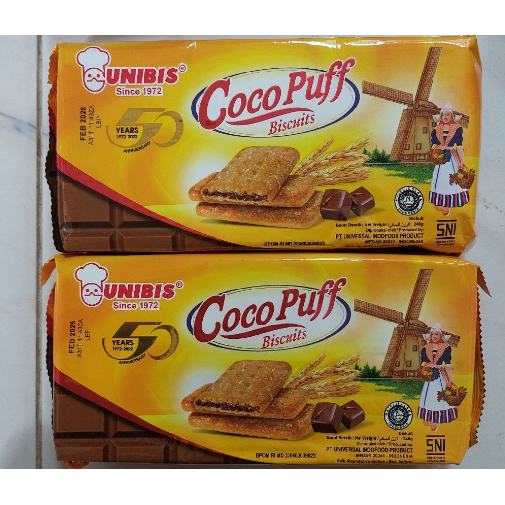Jual KZ - UNIBIS coco puff biskuit coklat 240g | Shopee Indonesia