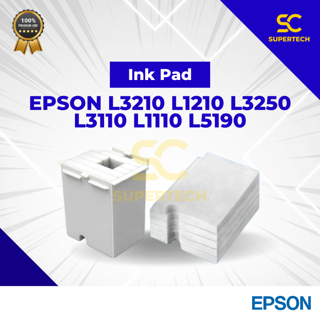 Jual Ink Pad Epson L3210 L1210 L3250 L3110 L1110 L5190 New Original ...