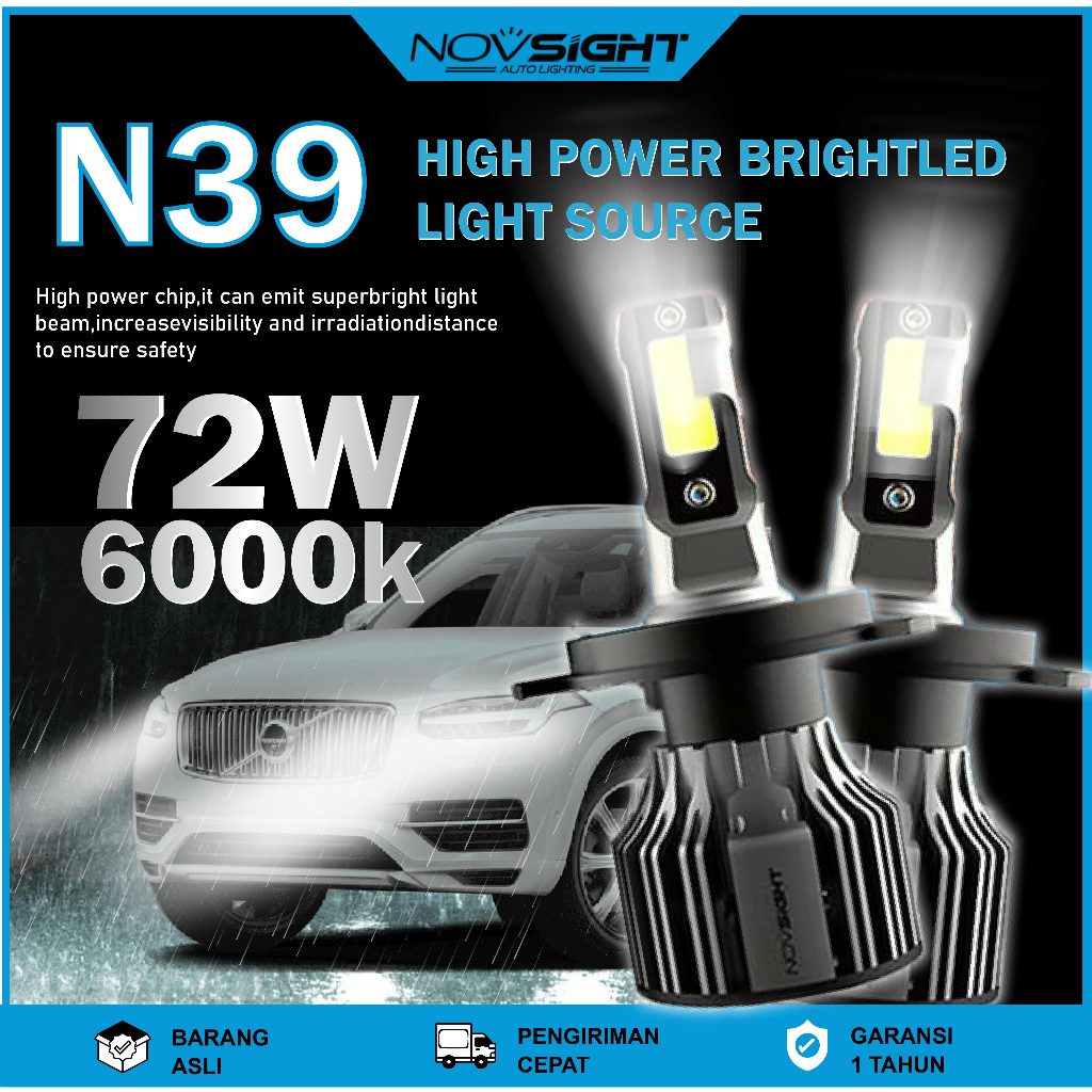 Jual Novsight N39 LED Lampu Depan untuk Mobil kolong H7 H11 Led Bulb ...