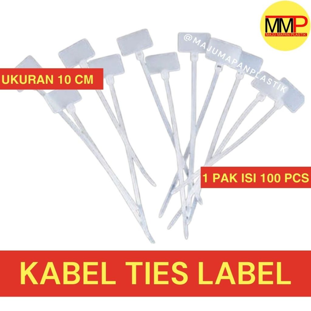 Jual Tag Name Kabel Ties Marking Label / Pengikat Kabel Tag 100mm ...